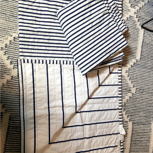 Unison Home | Bedding | 2 Unison Home C B Crib Quilts 0 Cotton Batting Reversible Stripes | Poshmark